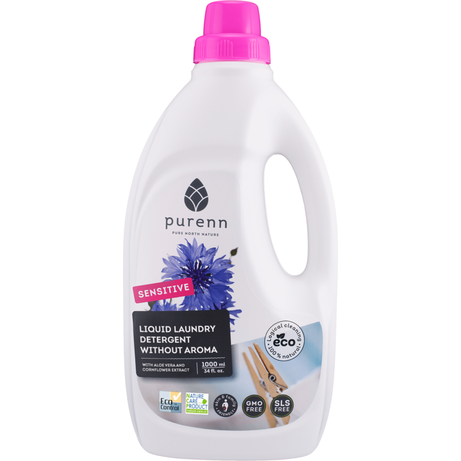 Detergent Lichid pentru Rufe fara Parfum, Eco, Bio Purenn 1 Litru ebio.ro