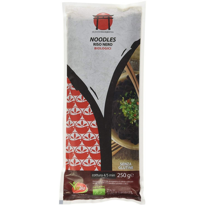 Paste Noodles din orez negru Vivibio Fara gluten 250 grame ebio.ro