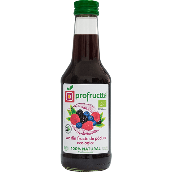 Suc din Fructe de padure ECO PROFRUCTTA Natural 100% 0.25 litri ebio.ro