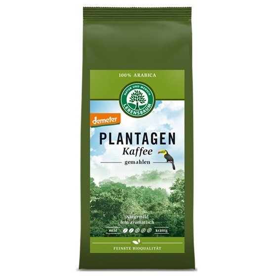 Cafea de plantatie macinata Lebensbaum 100 % Arabica BIO 250 grame ebio.ro