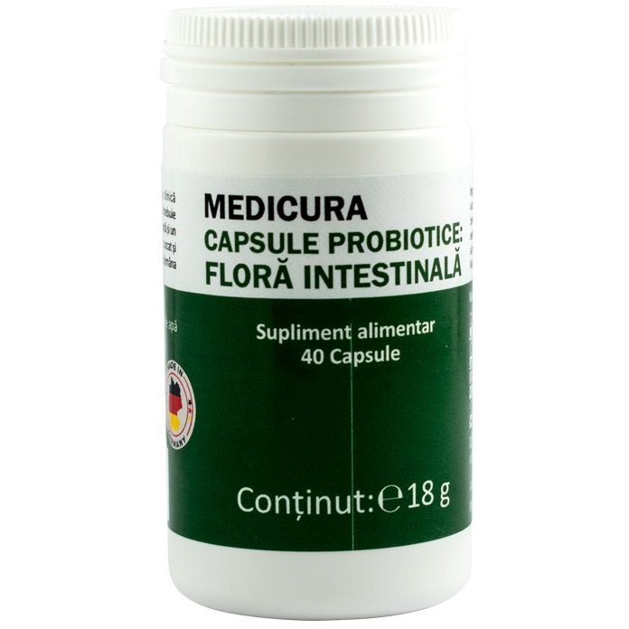 Darmflora capsule probiotice pentru flora intestinala Medicura 40 ...