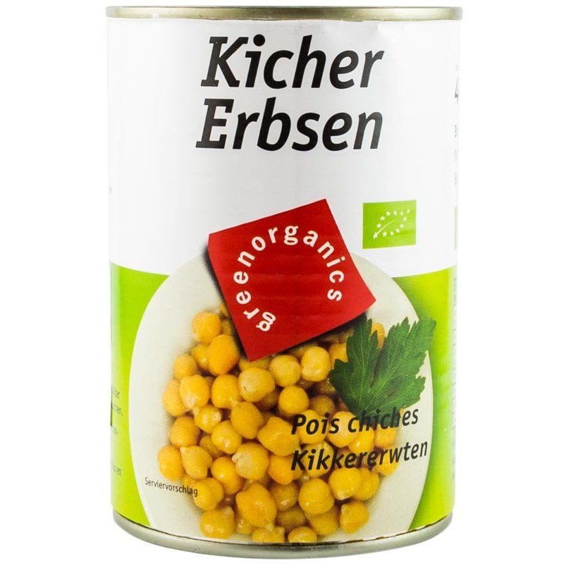 Conserva de naut Green Organics Bio, 240 grame ebio.ro