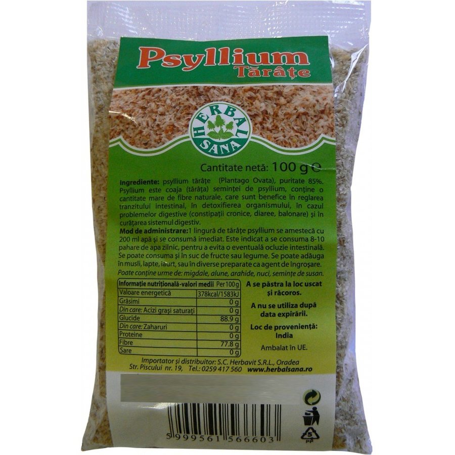 Psyllium HERBALSANA 100 grame ebio.ro