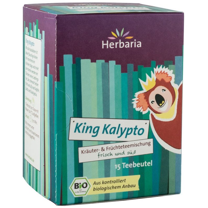 Ceai din plante si fructe king kalypto Herbaria 15x2 grame ebio.ro