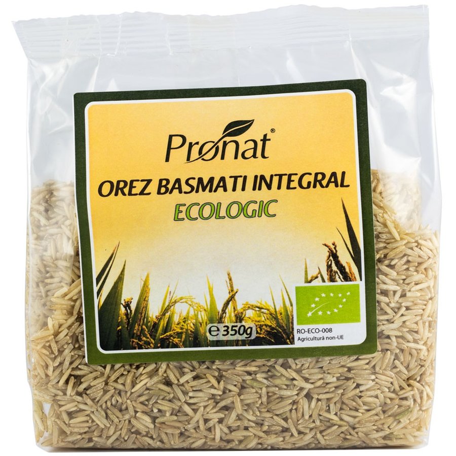 Orez Integral Basmati Bio Pronat - Foil Pack 350 grame ebio.ro