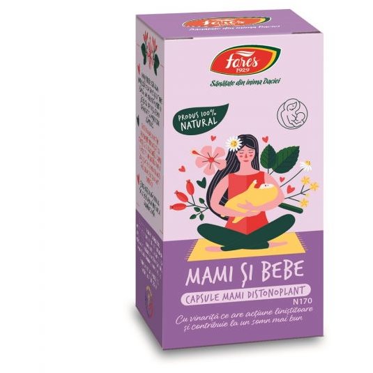 Distonoplant Mami si Bebe Fares Capsule, 60 Bucati ebio.ro