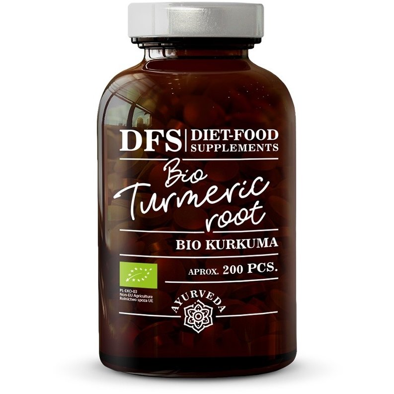 Bio Turmeric 200 capsule x 400mg Diet-Food - 80g ebio.ro